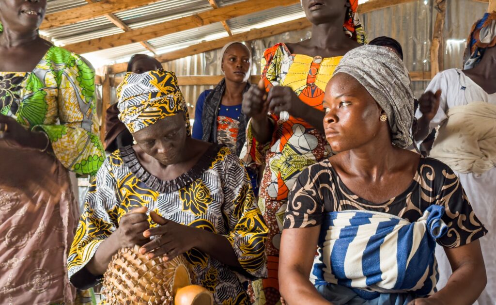 a group of persecuted Nigerian Christian women